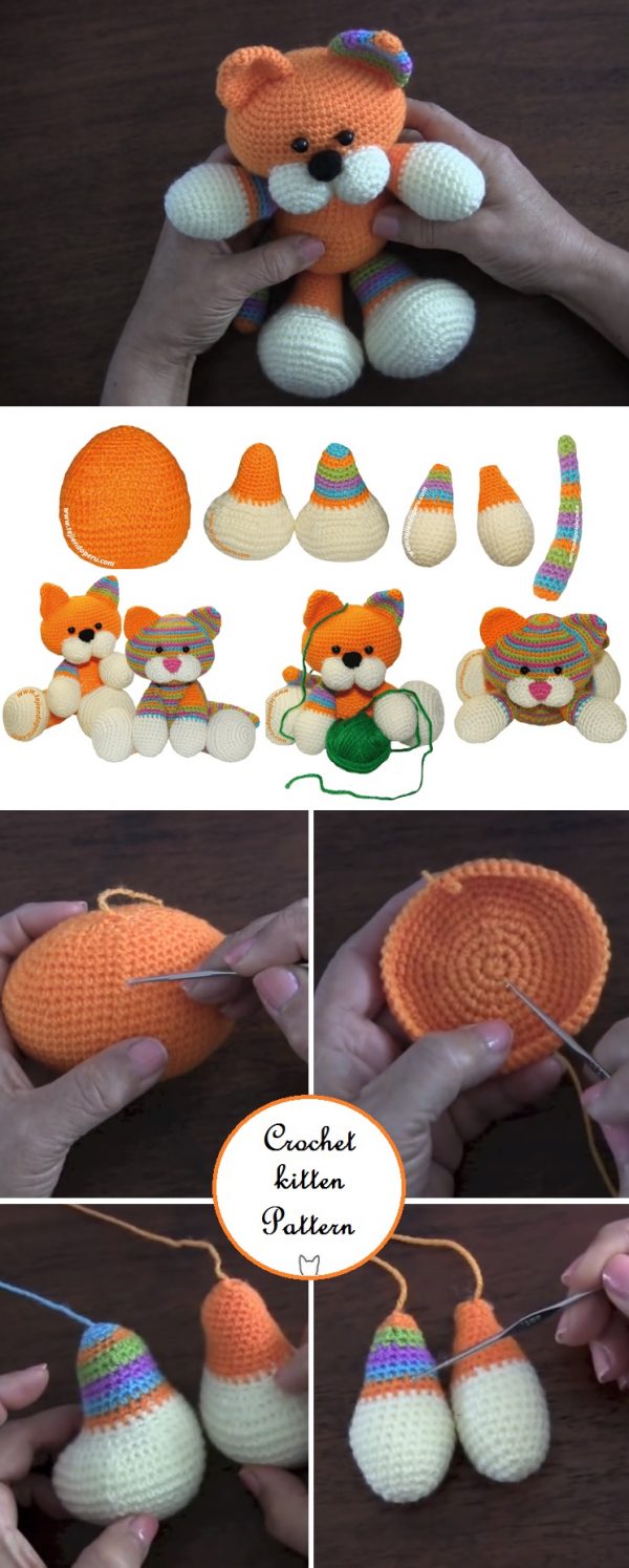Crochet Cute Kitten – Pattern – Design Peak