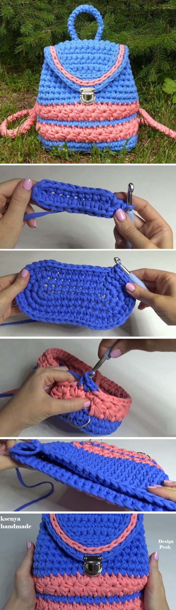 Crochet Pretty Backpack – Design Peak
