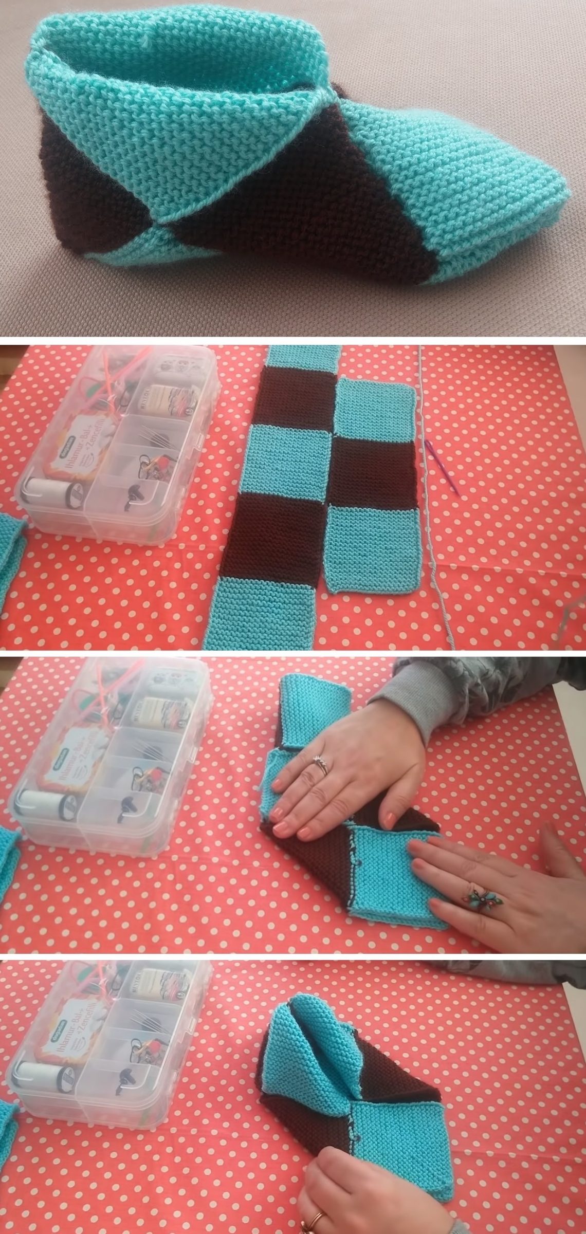 Crochet Folded Slippers – Step by Step Tutorial – Design Peak