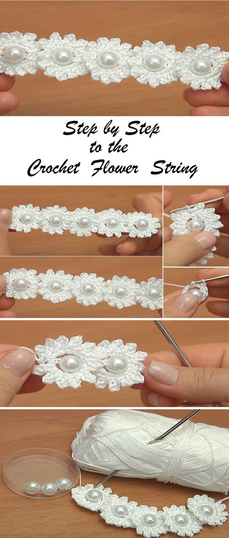 Crochet Mini Flower String – Design Peak