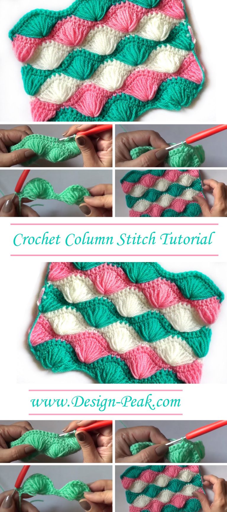 Crochet Column Stitch Tutorial – Design Peak