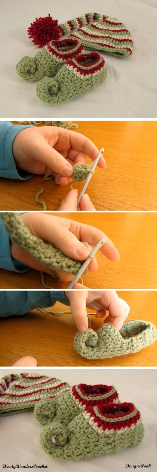 Crochet Christmas Elf Slippers – Design Peak