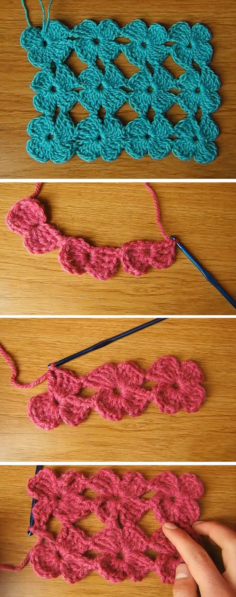 Crochet Flower Stitch Pattern – Design Peak