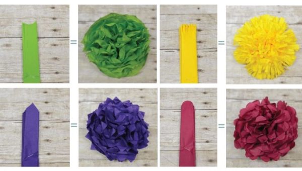 4 Different Tissue Flower Tutorials – Design Peak