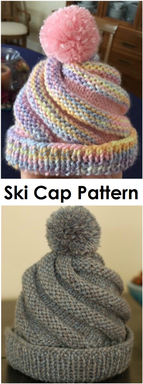 Swirled Ski Cap Pattern - Design Peak