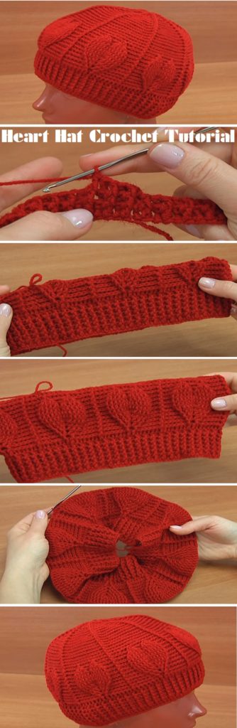Pretty Heart Hat Tutorial Design Peak