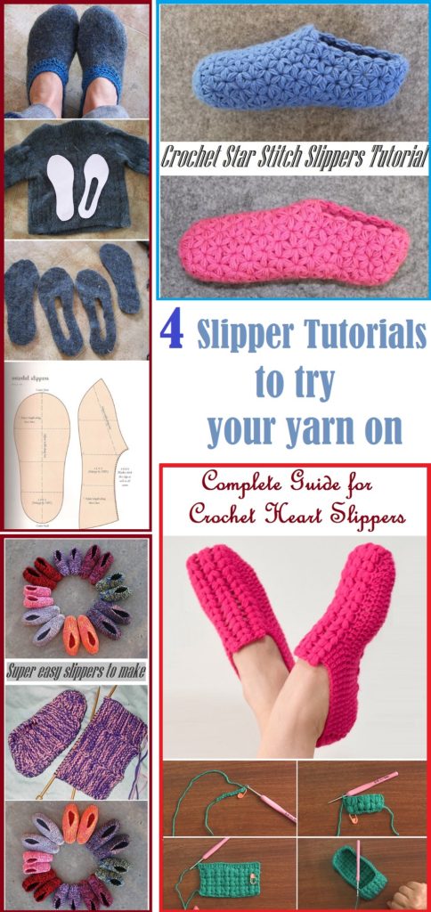 4 Slipper Tutorial to Try Your Yarn On – Design Peak