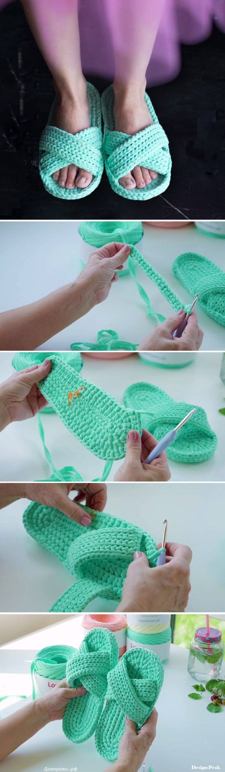 Flip-Flops – Crochet Tutorial – Design Peak