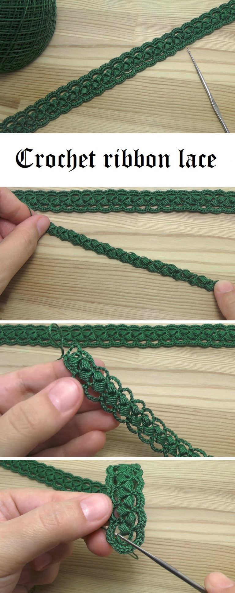 Crochet Ribbon Lace Tutorial – Design Peak