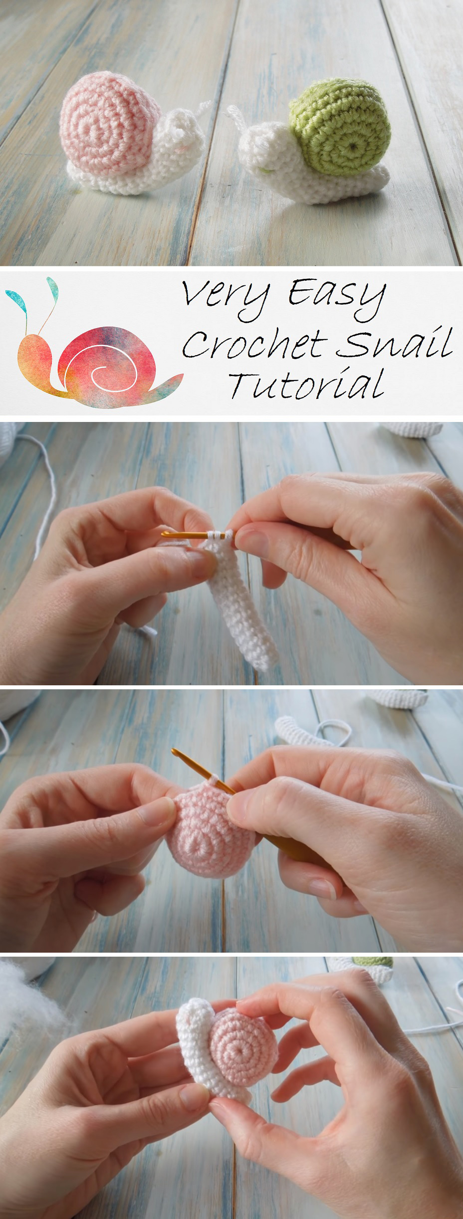 Very Easy Crochet Snail Tutorial - Design Peak