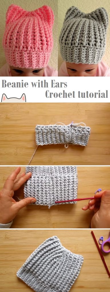 Crochet Cat Ears Beanie – Design Peak