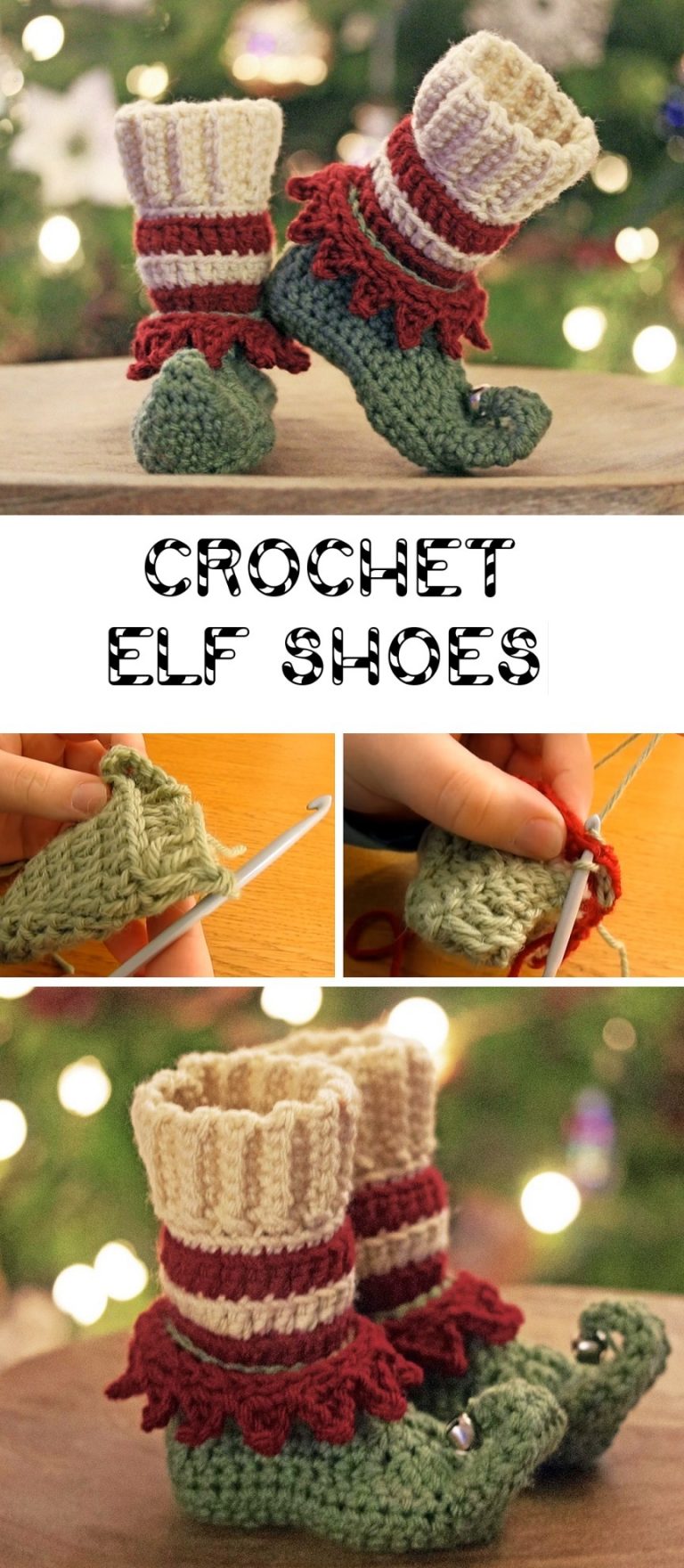 Crochet Christmas Elf Slippers – Design Peak
