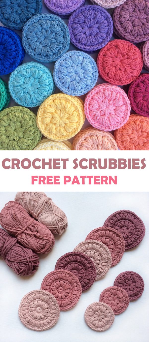 CROCHET KITCHEN SCRUBBIES – FREE PATTERN – Design Peak