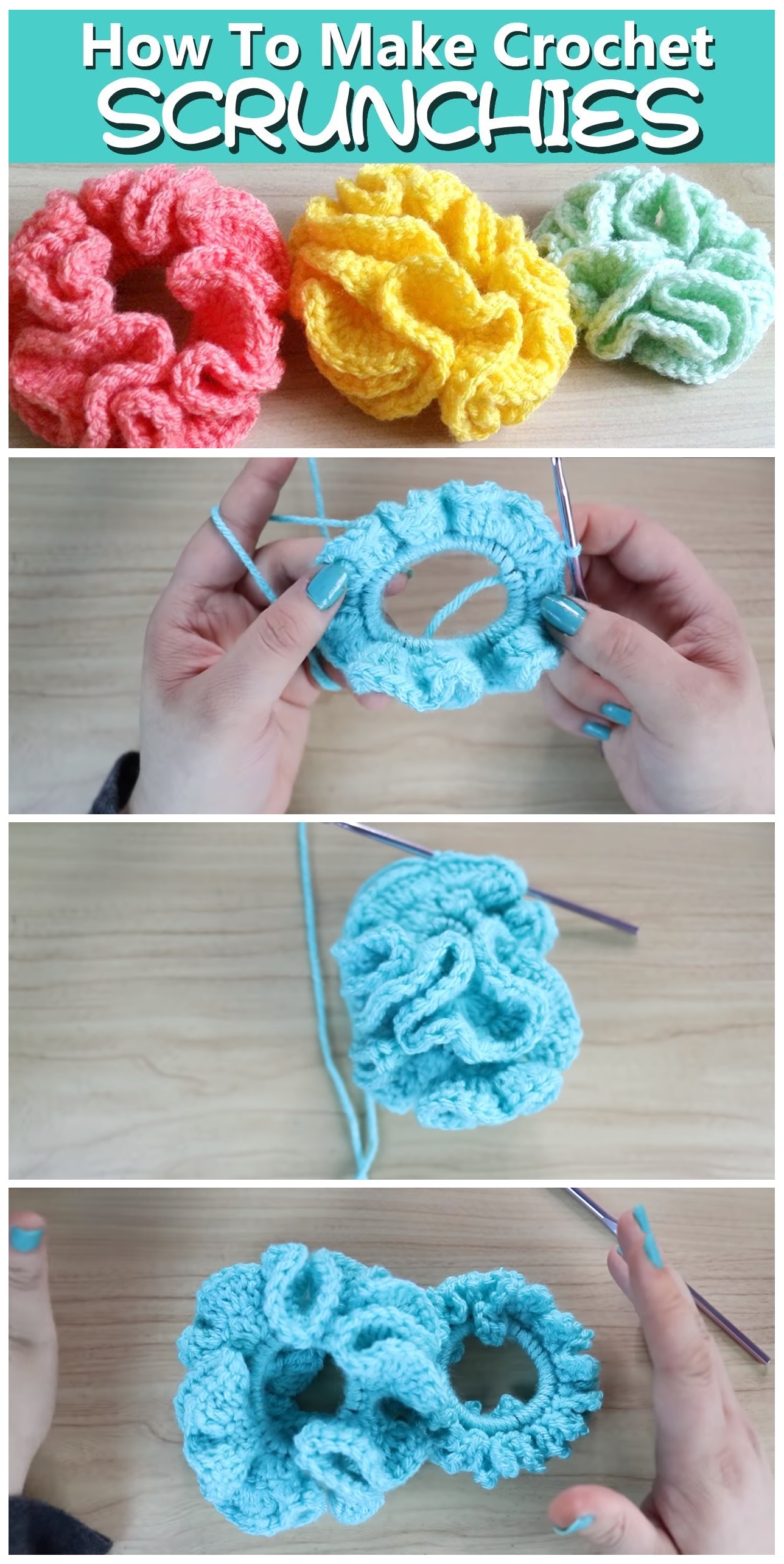 Crochet Scrunchies Tutorial Tutorials More