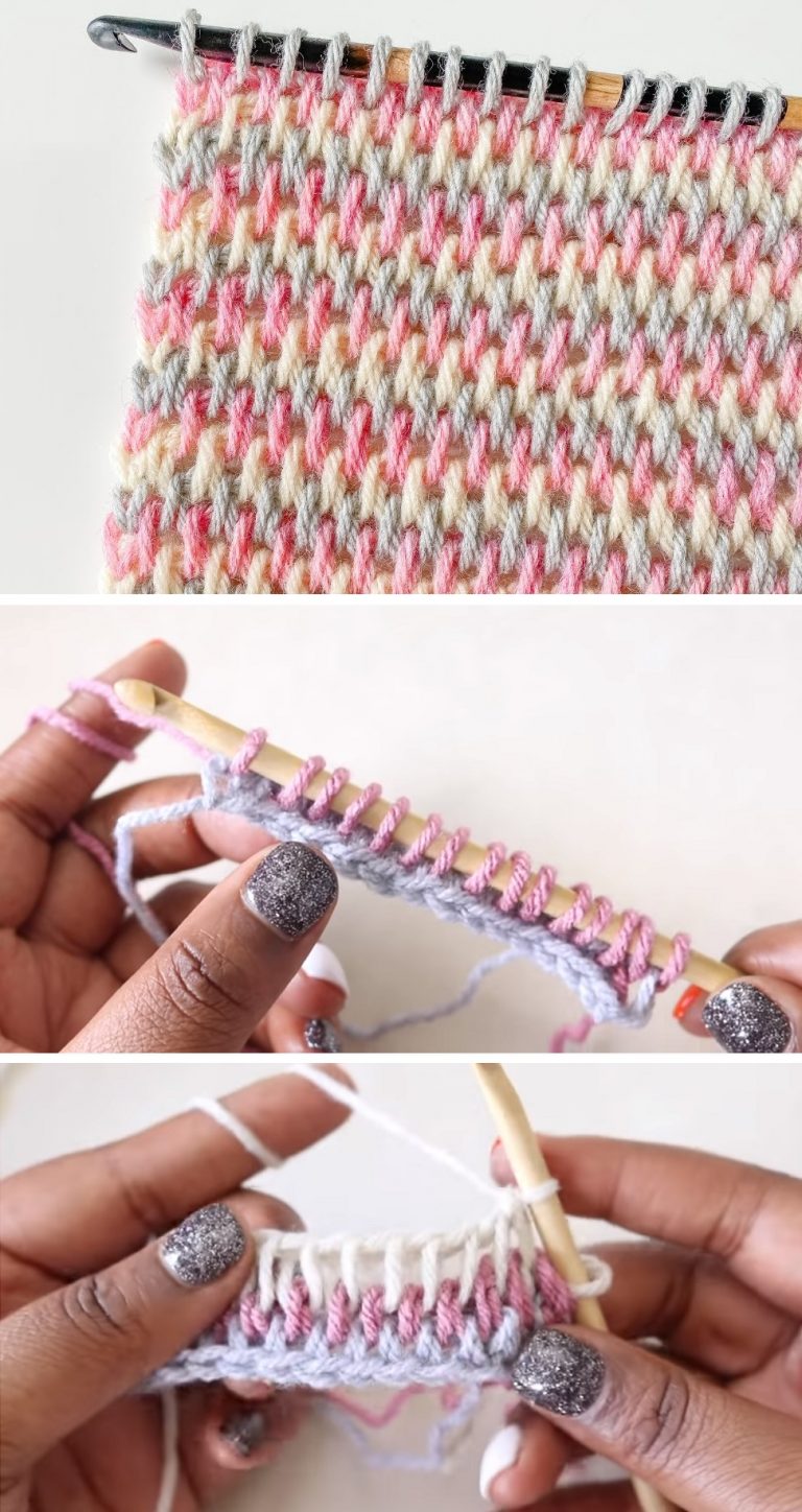 TUNISIAN STITCH – CROCHET TUTORIAL – Design Peak