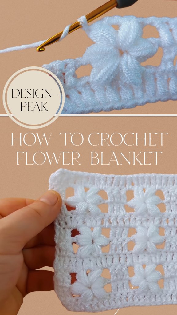 Crochet Flowers Into Blanket – Design Peak