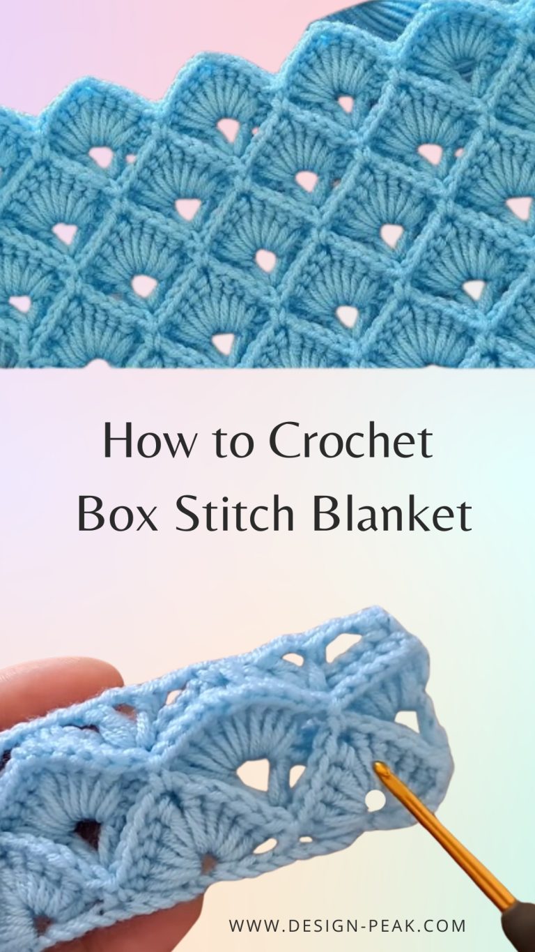 How to Crochet a Box Stitch Blanket – Design Peak