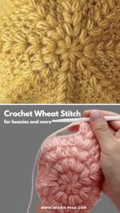 Crochet Wheat Stitch for Beanies and More – Design Peak